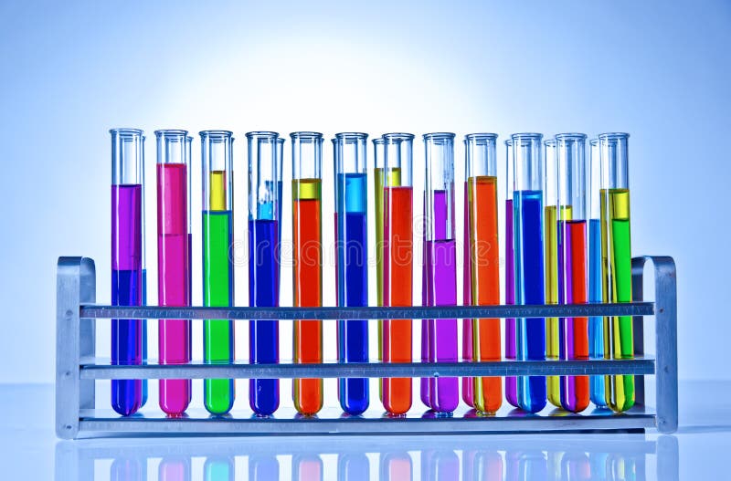 Laboratory Test Tubes in Science Research Lab Stock Photo - Image of ...
