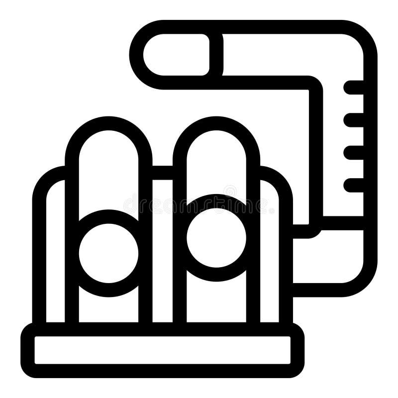 Laboratory Equipment Measuring Test Tubes with Liquid Using Robotic Arm ...