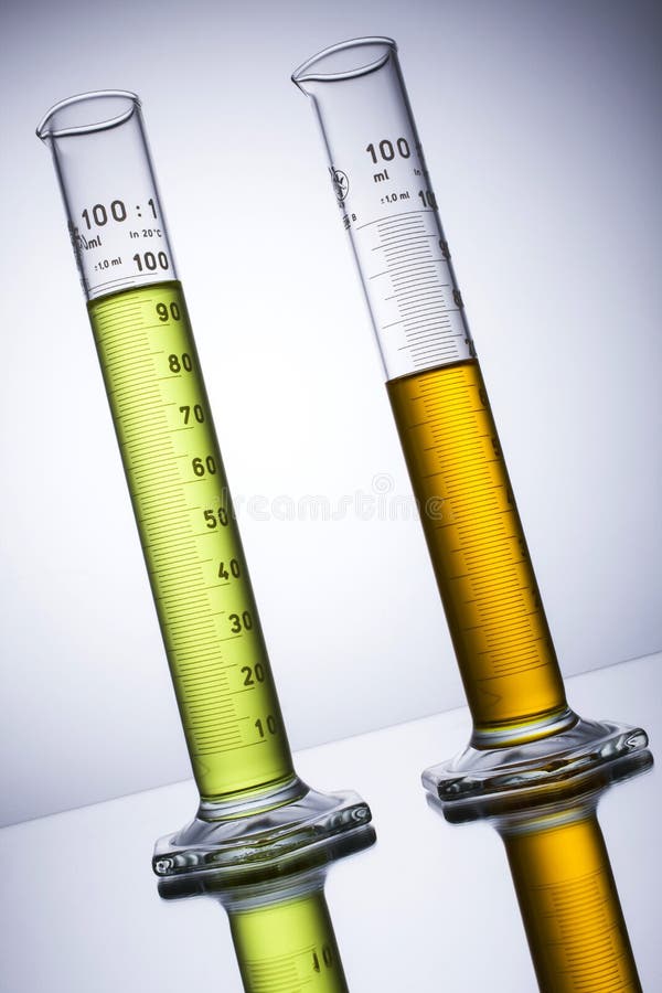 Laboratory Equipment Beakers Test Tubes Stock Image - Image of cropped ...