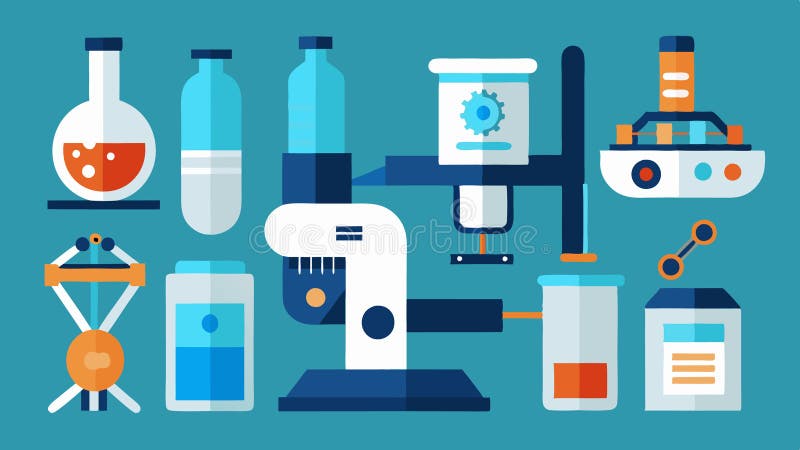 Laboratory Equipment a Collection of Modern Lab Equipment Such As ...