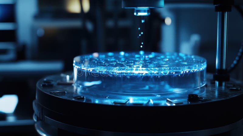 Laboratory Equipment Dripping Liquid into Petri Dish for Scientific ...