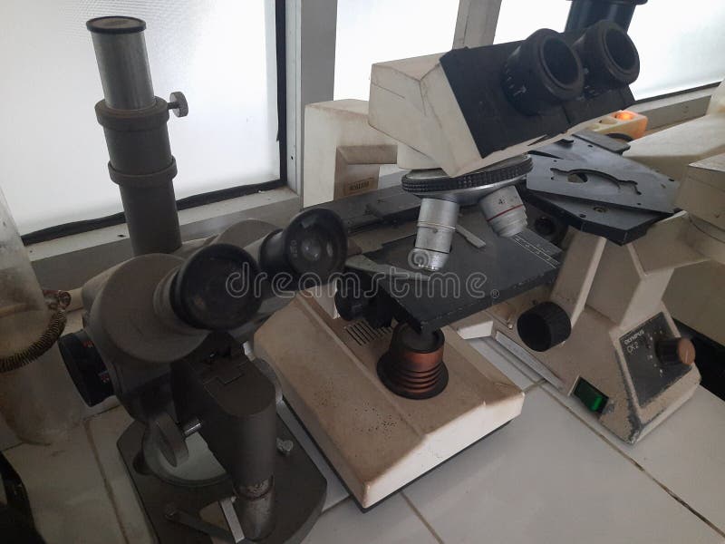Laboratory Equipment in the Form of a Microscope Editorial Stock Photo ...