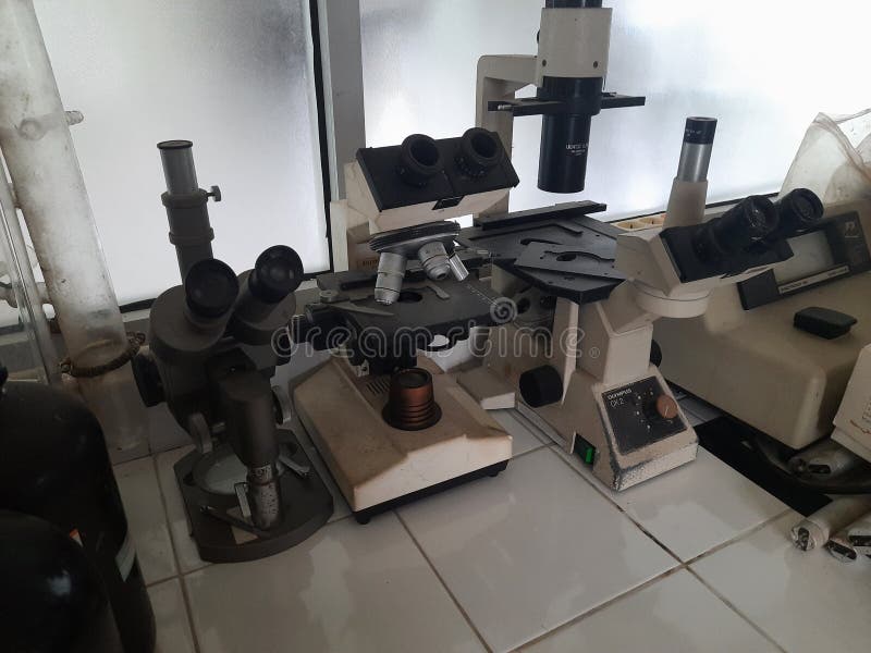 Laboratory Equipment in the Form of a Microscope Editorial Stock Photo ...