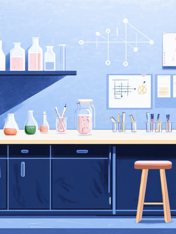 Laboratory Equipment in a Modern Science Lab Stock Photo - Image of ...