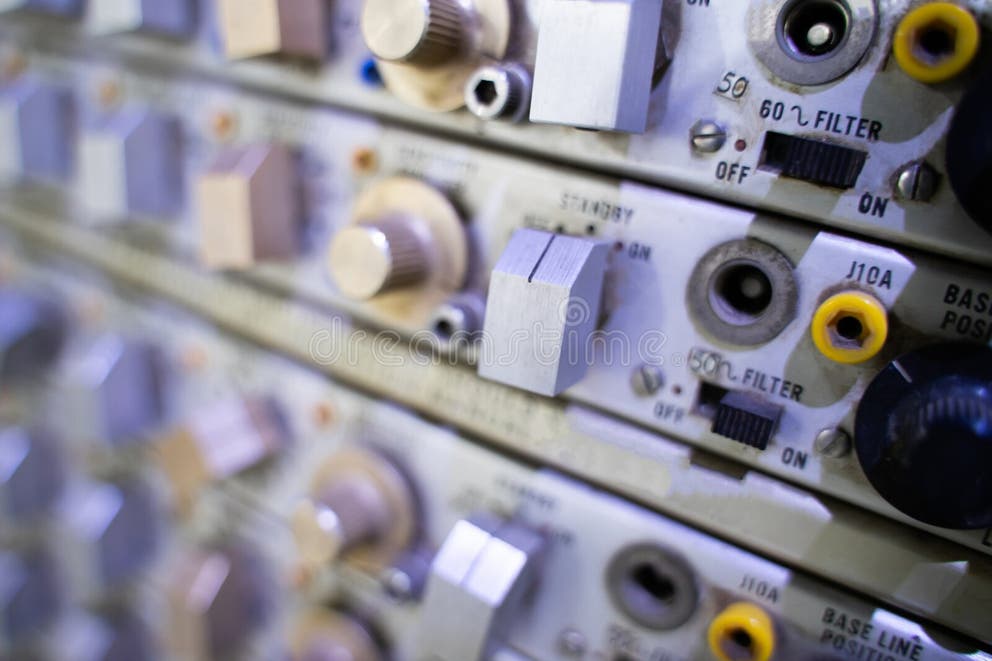 Laboratory Equipment Operating System Control Buttons Stock Photo ...