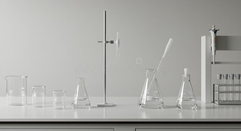 Laboratory Equipment on a Table in a Laboratory. Science ...