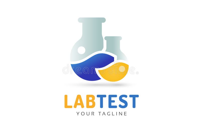 Laboratory Equipment Vector Logo Stock Vector - Illustration of ...