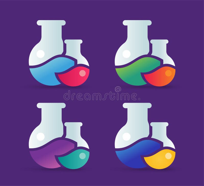 Laboratory Equipment Vector Logo Stock Vector - Illustration of ...