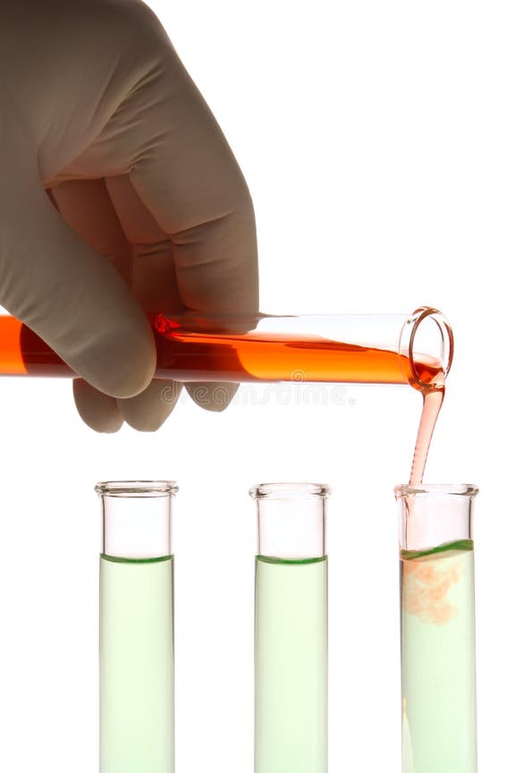 Laboratory Experiment in Science Research Lab Stock Photo - Image of ...