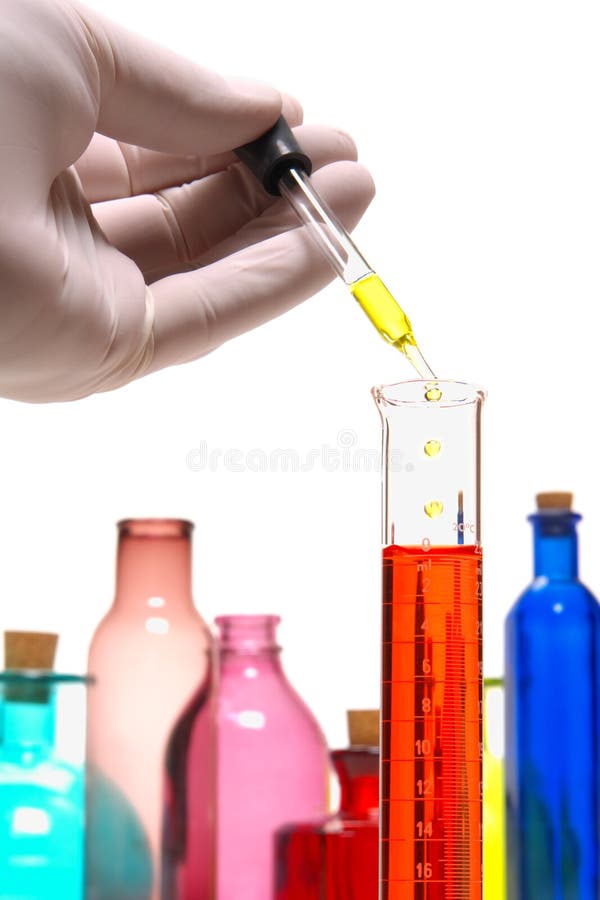 Laboratory Experiment in Science Research Lab Stock Photo - Image of ...