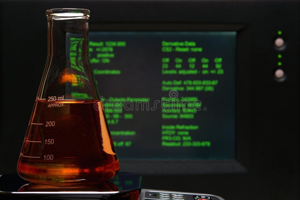 Laboratory Experiment in Science Research Lab Stock Image - Image of ...