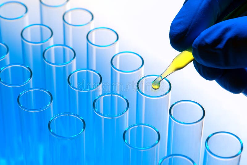 Laboratory Experiment in Science Research Lab Stock Image - Image of ...