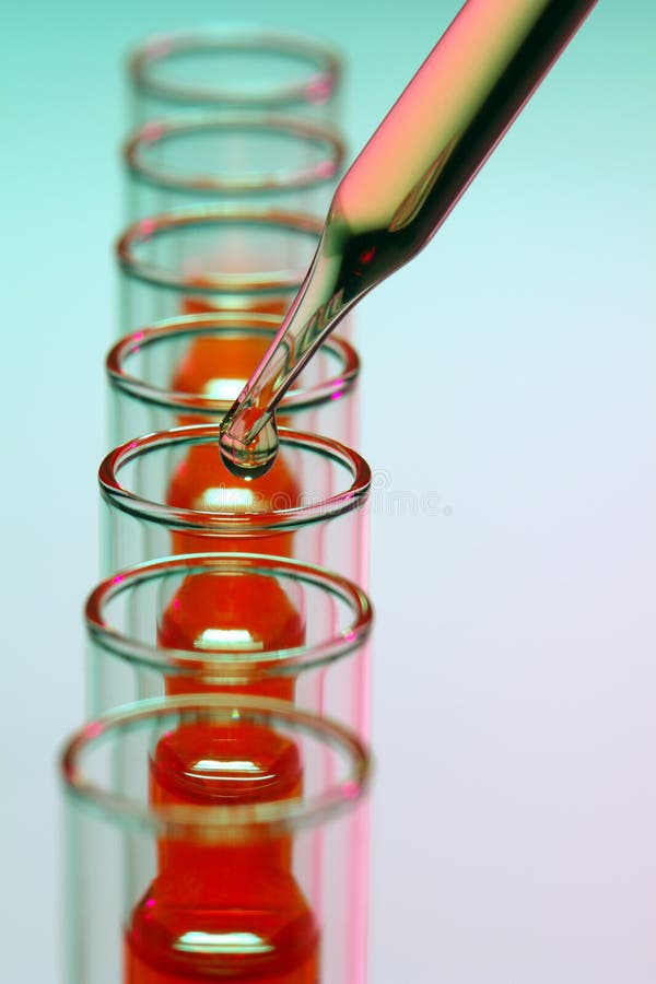 Laboratory Experiment in Science Research Lab Stock Photo - Image of ...