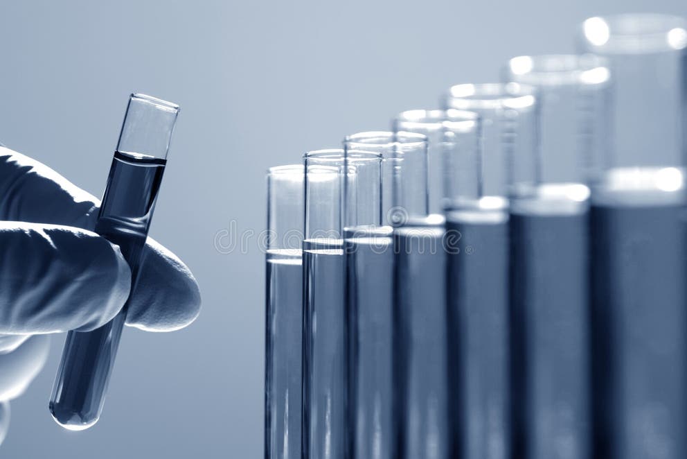 Laboratory Experiment in Science Research Lab Stock Photo - Image of ...