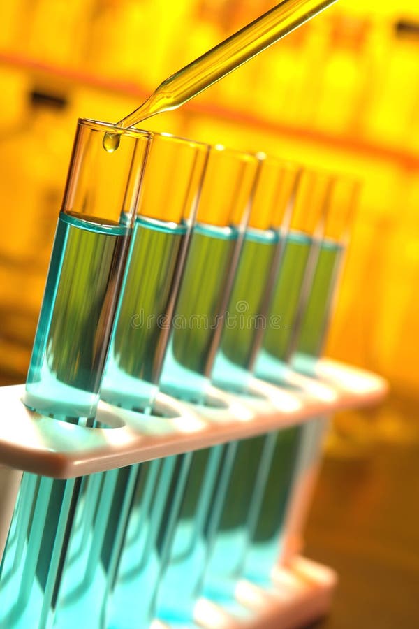 Laboratory Experiment in Science Research Lab Stock Photo - Image of ...