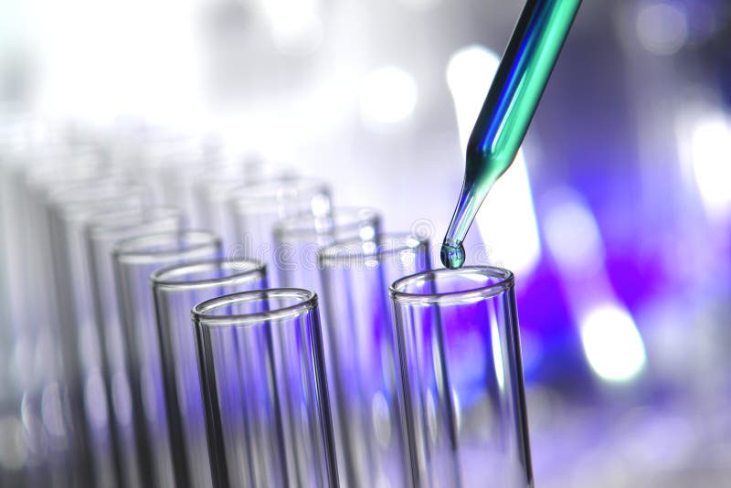 Laboratory Test Tubes in Science Research Lab Stock Image - Image of ...