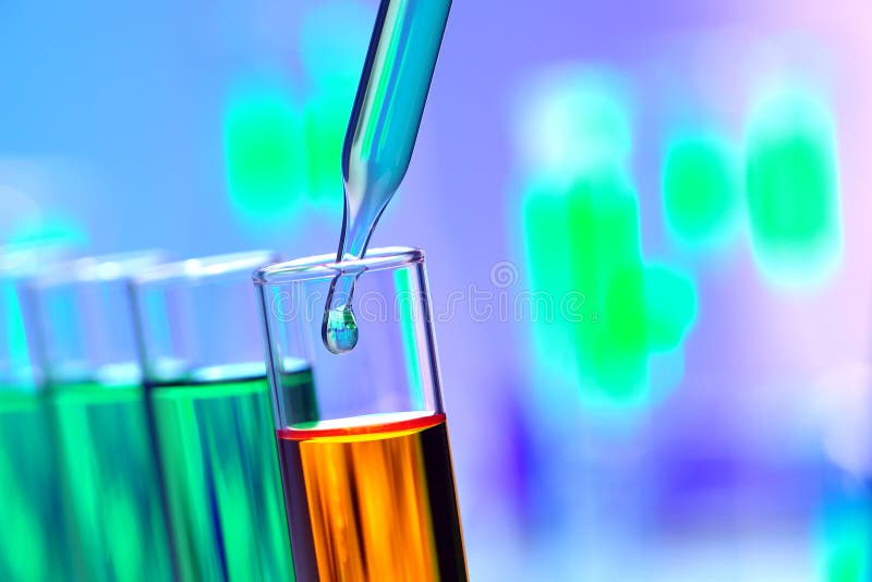 Laboratory Test Tubes in Science Research Lab Stock Image - Image of ...