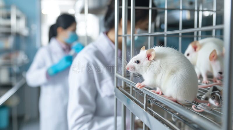 Laboratory with Experiments on Mice Stock Photo - Image of blood, group ...