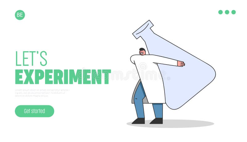 Laboratory Exploring and Experiments Concept. Website Landing Page ...