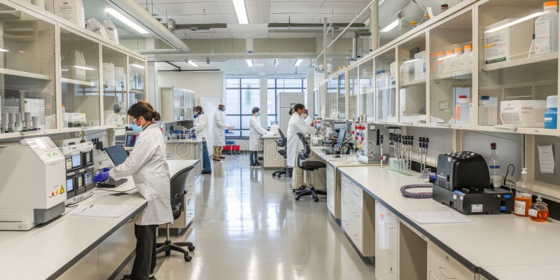 The Laboratory is Filled with Modern Technology, Where Researchers ...