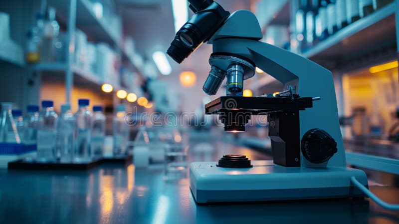 In a Laboratory Filled with Scientific Equipment Stock Image - Image of ...