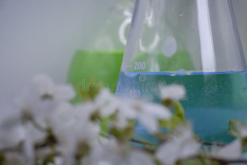 Flask in a Pharmacology Laboratory Stock Image - Image of holding ...