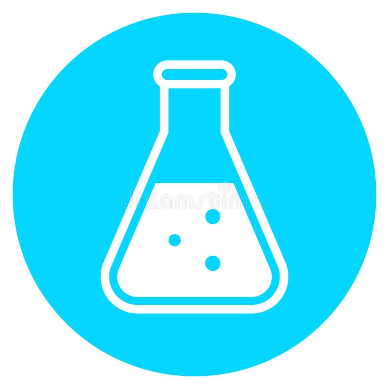 Laboratory Flask Icon, Abstract Science Symbol Stock Vector ...