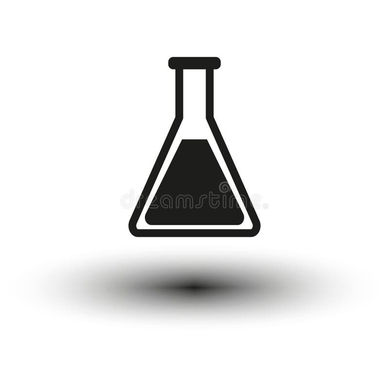 Laboratory Flask Icon. Chemical Experiment Symbol. Science Vector ...