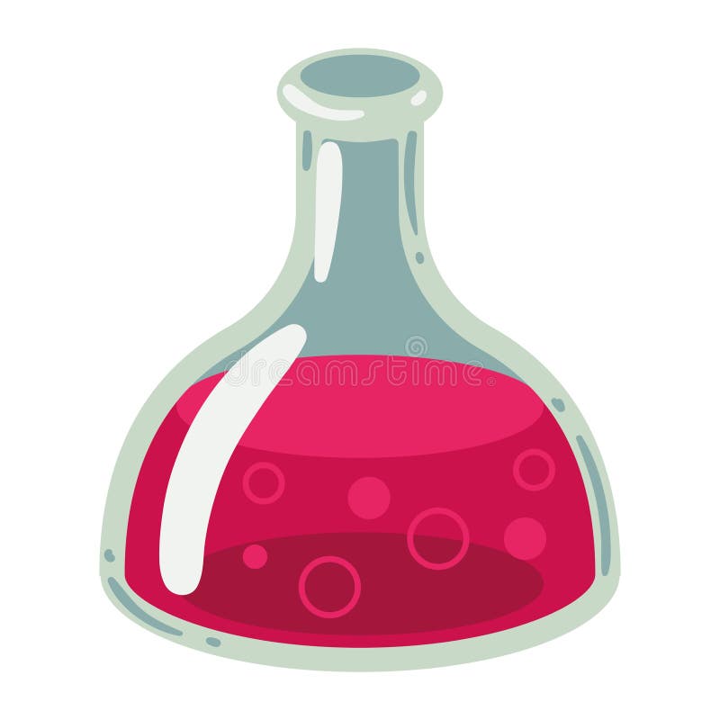 Laboratory flask test stock vector. Illustration of medical - 268159389