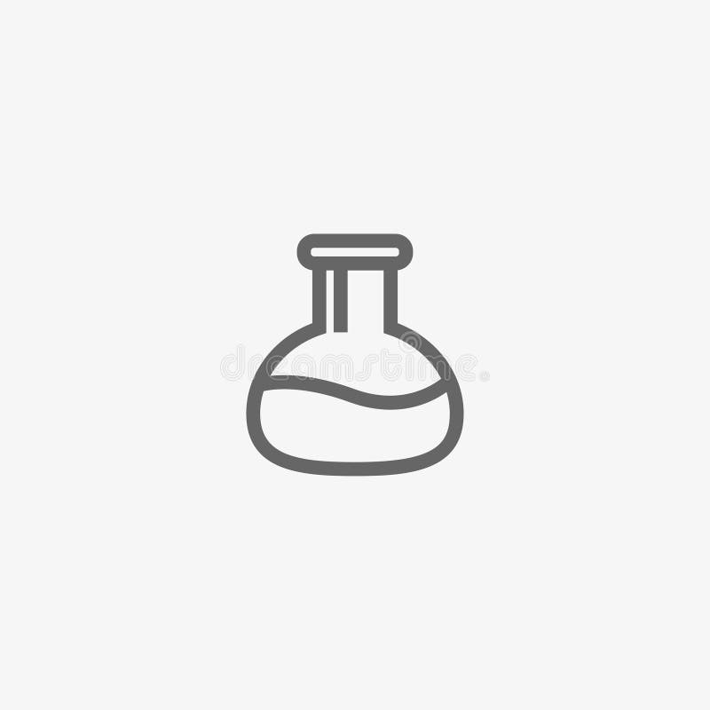 Laboratory Flask Vector Icon Stock Vector - Illustration of flask ...