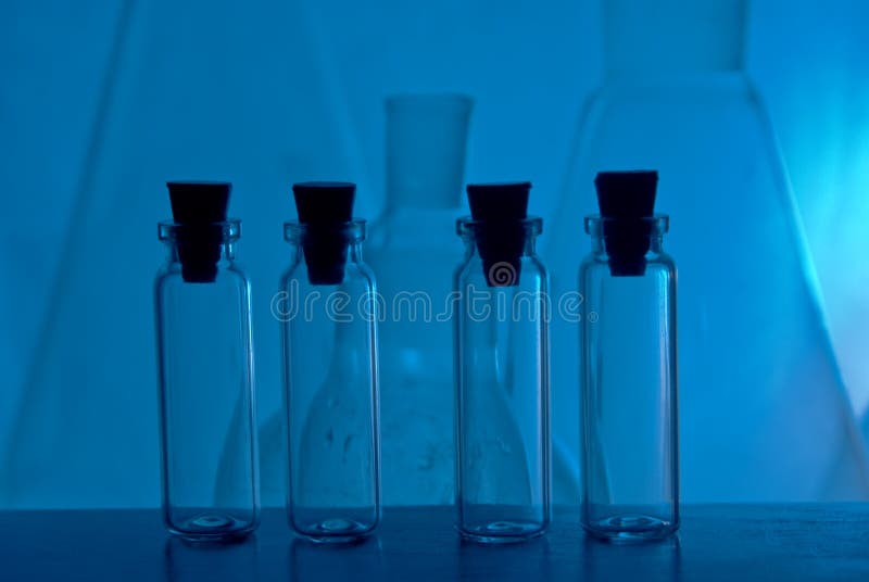 Laboratory flasks stock image. Image of scrutiny, beaker - 13070159