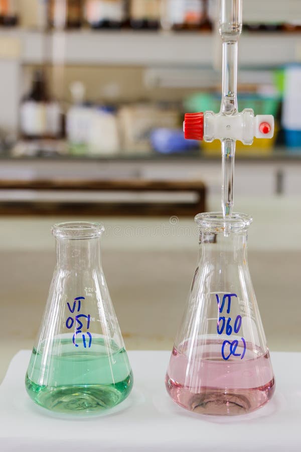 Laboratory flasks stock photo. Image of biology, biotechnology - 41510808