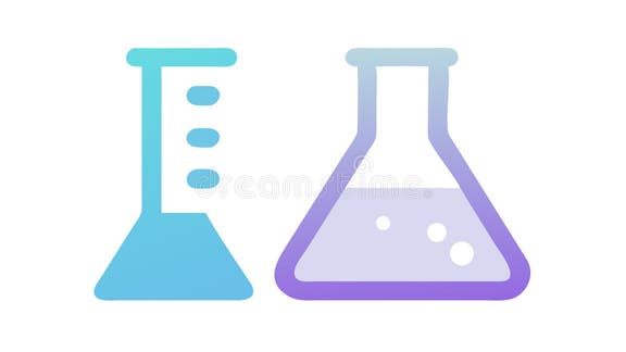 Laboratory Flasks Science Experiment Icon, Vector Design Generative AI ...