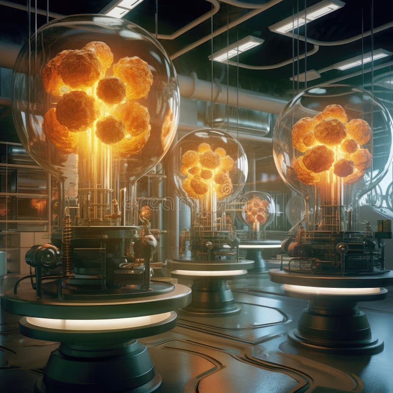 The Laboratory of the Future Stock Illustration - Illustration of ...