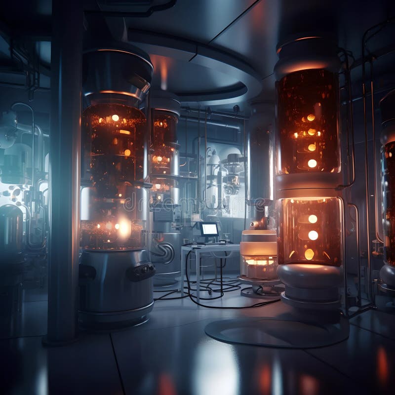 The Laboratory of the Future Stock Illustration - Illustration of ...