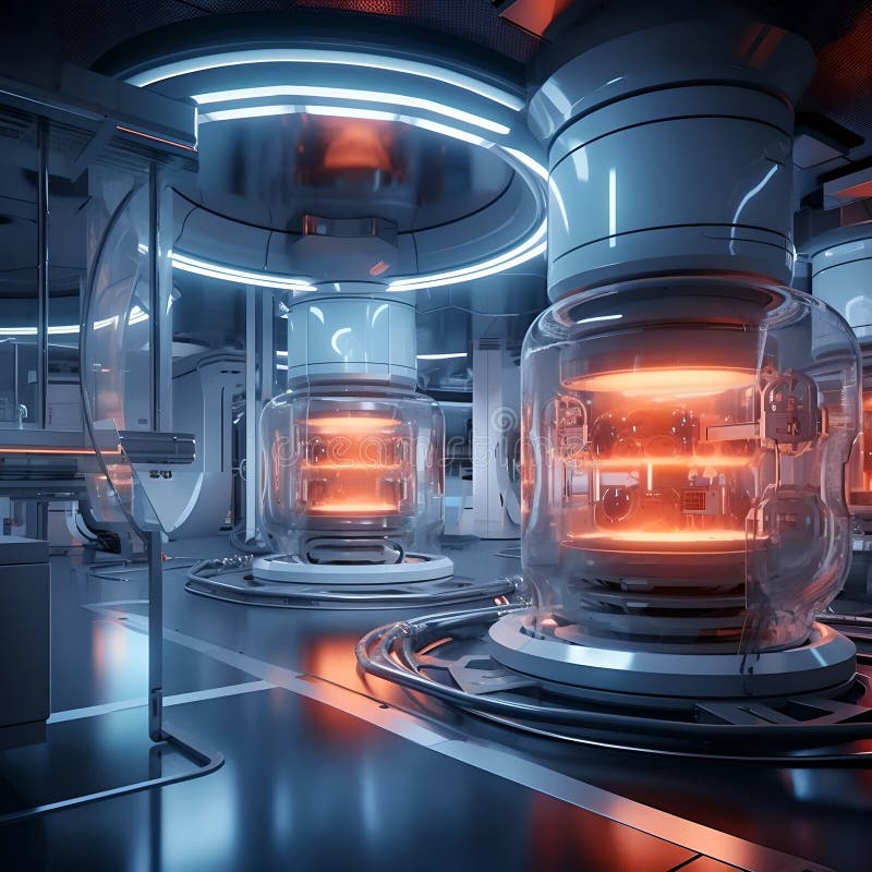 The Laboratory of the Future Stock Illustration - Illustration of ...