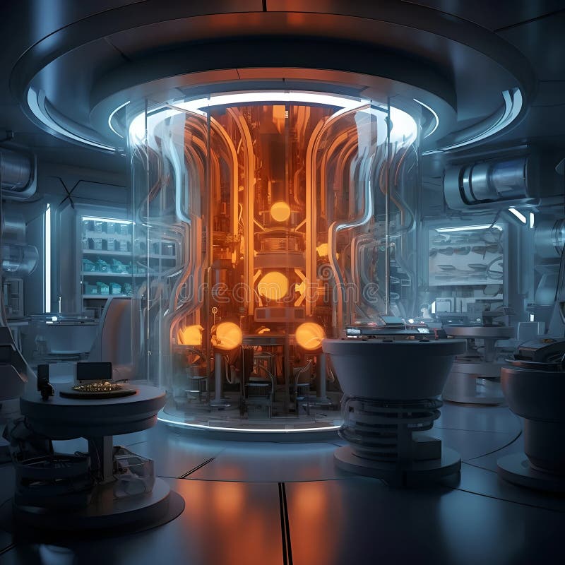 The Laboratory of the Future Stock Illustration - Illustration of ...