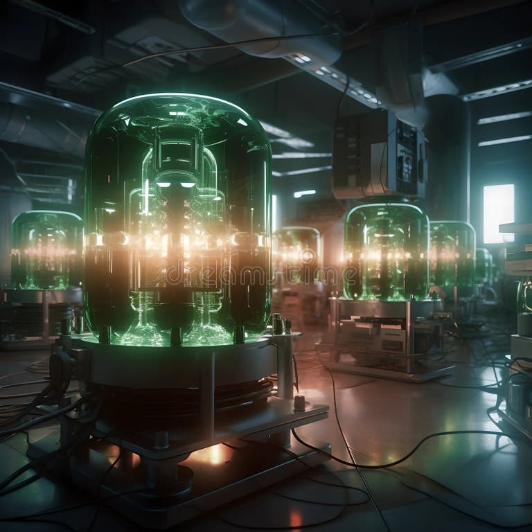 The Laboratory of the Future Stock Illustration - Illustration of computer, business: 280744743