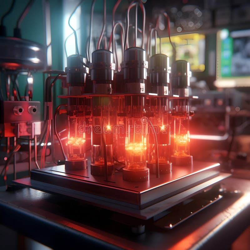 The Laboratory of the Future Stock Illustration - Illustration of ...