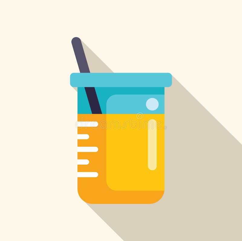 Laboratory Glass Beaker Containing Chemical Solution with Stirrer Stock ...