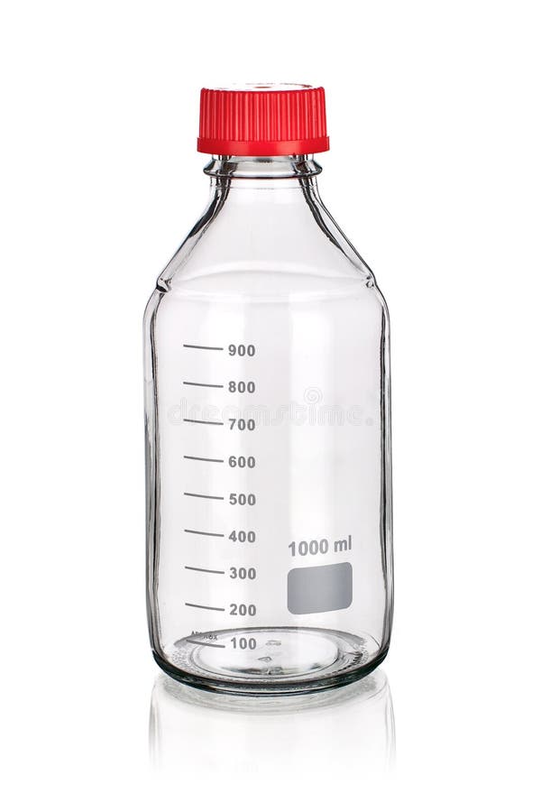 Laboratory Glass U Tube Isolated on White Stock Image - Image of fluid ...