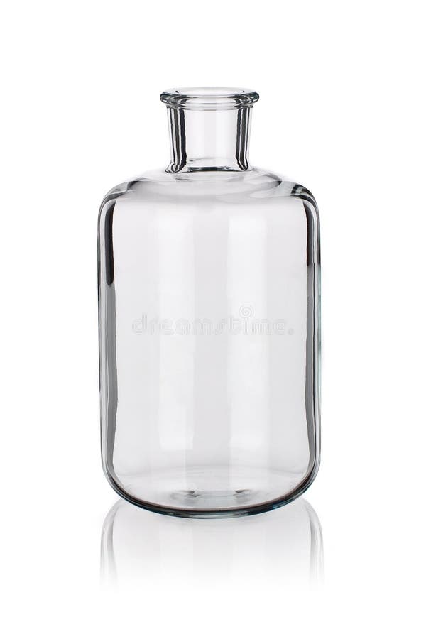 Laboratory Glass U Tube Isolated on White Stock Image - Image of fluid ...