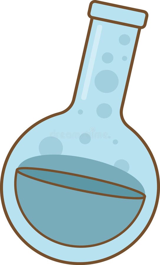 Laboratory Glass Flask stock vector. Illustration of medical - 283945907