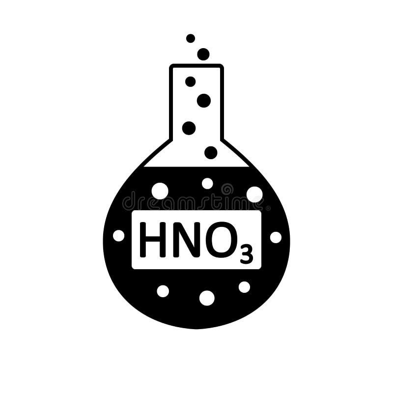 Nitric acid molecule icon stock illustration. Illustration of symbol ...