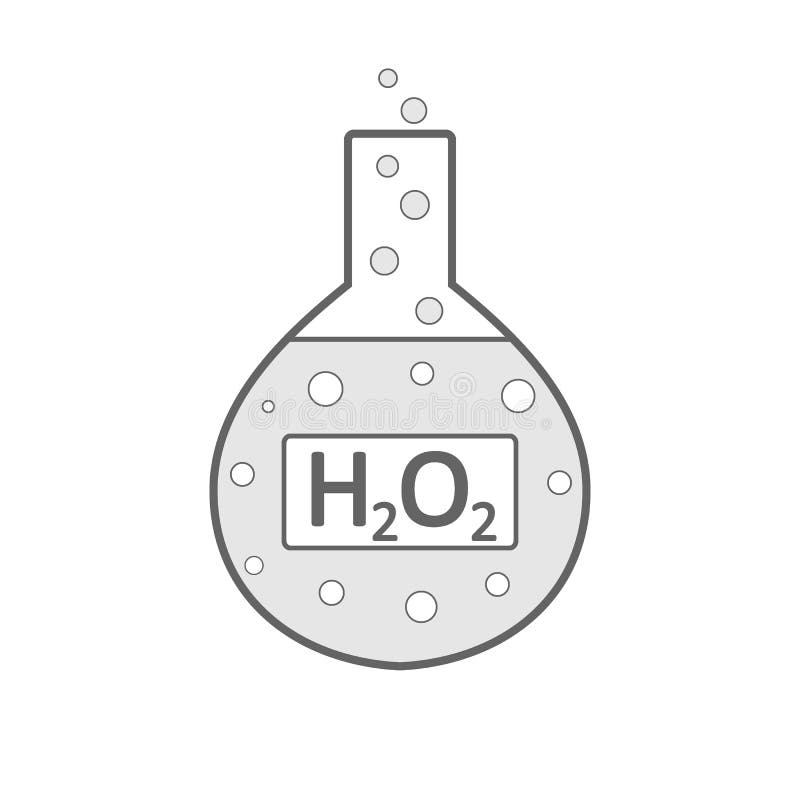 Hydrogen peroxide (H2O2) stock illustration. Illustration of ...