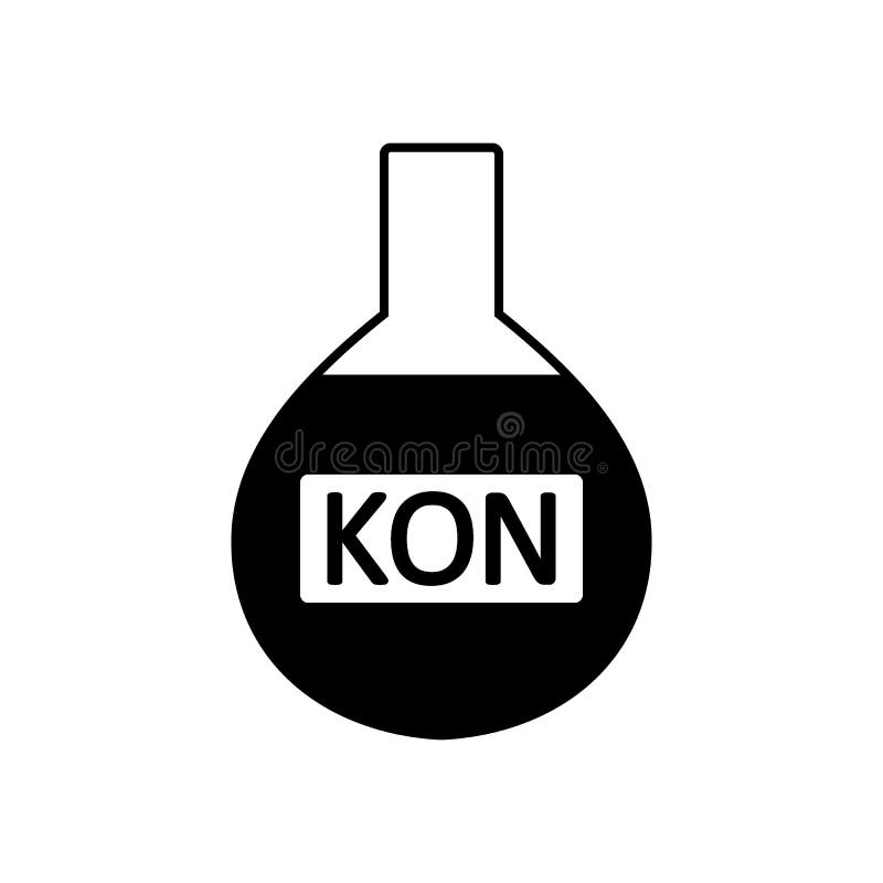 Potassium Hydroxide Solution UN1814 Symbol Sign, Vector Illustration ...