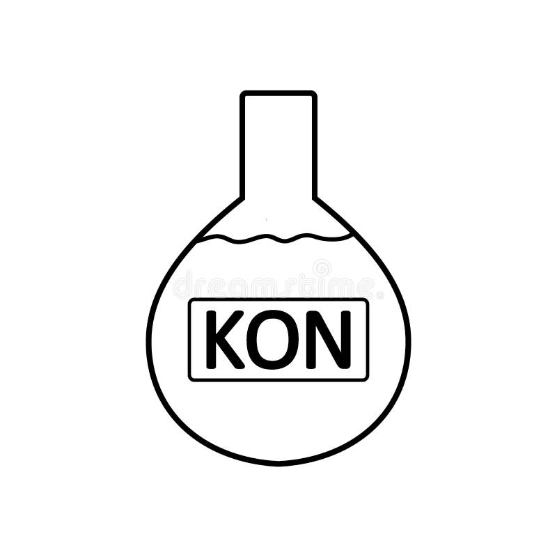 Potassium Hydroxide Solution UN1814 Symbol Sign, Vector Illustration ...