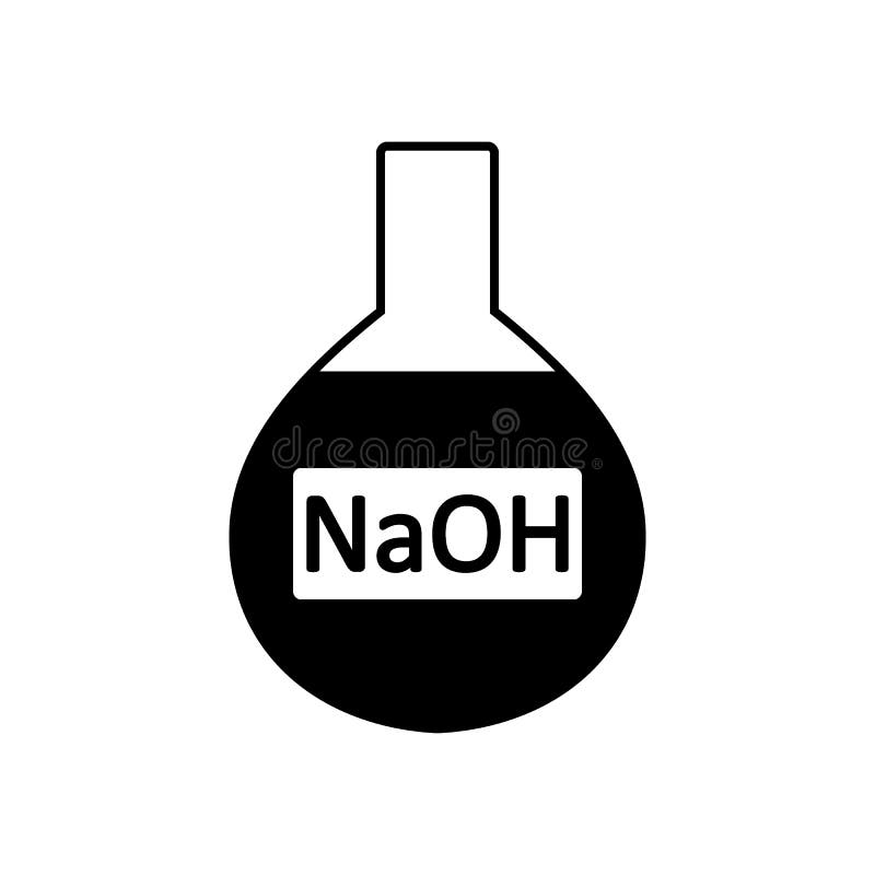 Sodium Hydroxide Molecule Icon Stock Illustration - Illustration of ...