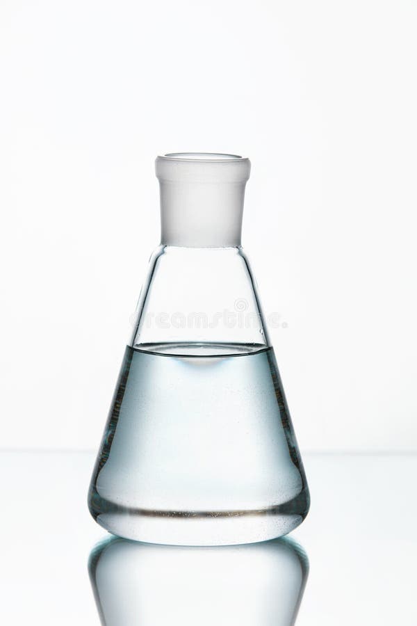 Laboratory Glass. Laboratory Glassware with Colorful Fluid Stock Photo ...