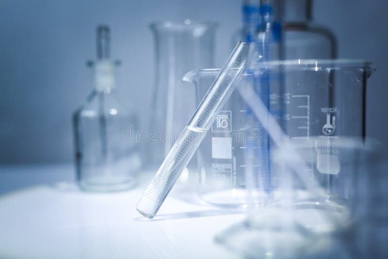 Laboratory Glass Tubes and Tools Stock Photo - Image of hospital, tools ...